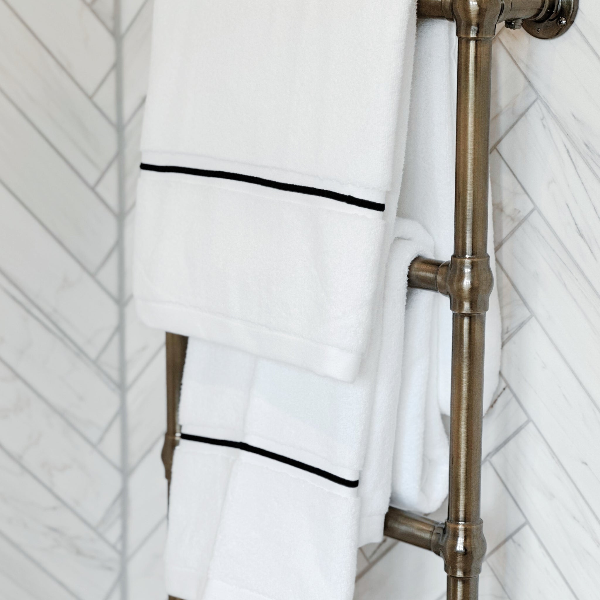 Corded Stripe Bath Linen: Best-Selling 600gsm Zero-Twist Egyptian ...